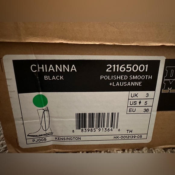 Dr. Martens | Shoes | Dr Martens Chianna Knee High Zip Boot Uk 3 Us 5 ...